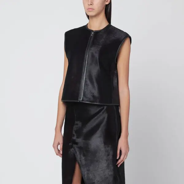 Loulou De Saison Ampas Pony-effect Leather Vest