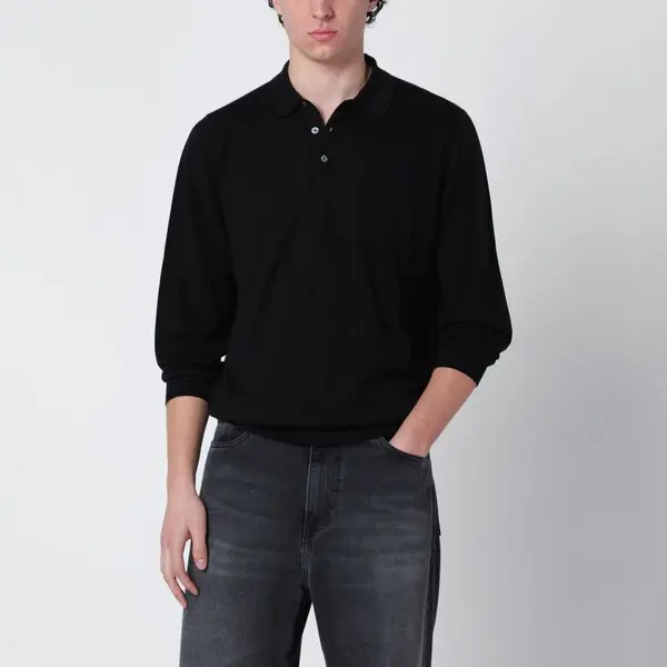 DRUMOHR Cotton Polo - Black