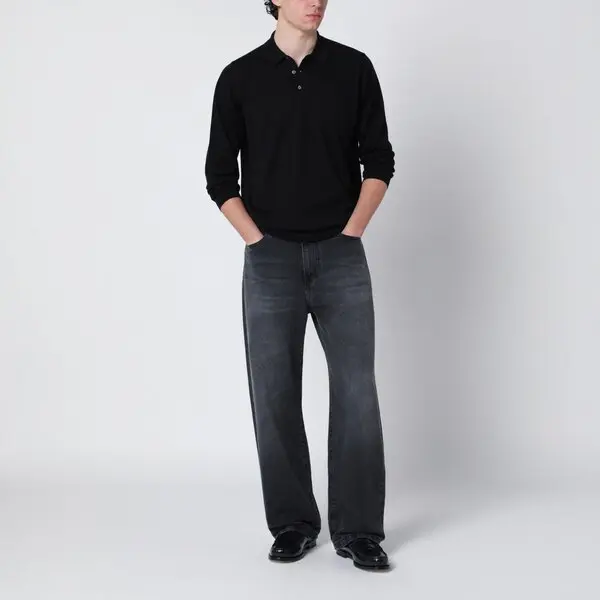 DRUMOHR Cotton Polo - Black