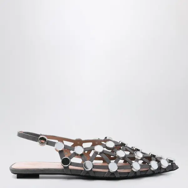 Attico Ballerina Flats - Grey
