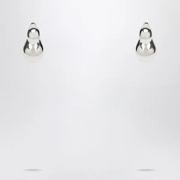 Bottega Veneta Sterling Silver Double Drop Earrings - Metal