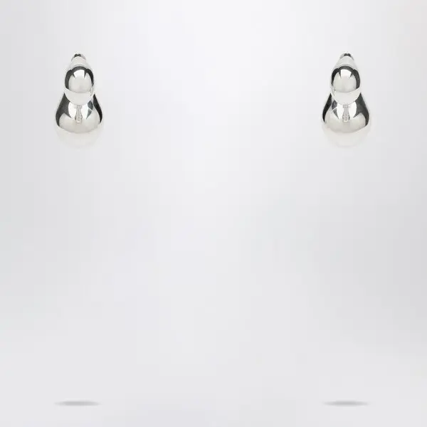 Bottega Veneta Silver Double Drop Earrings - Metal