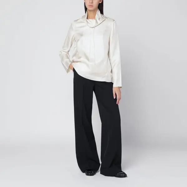 Loulou De Saison Silk Twill Blouse - White