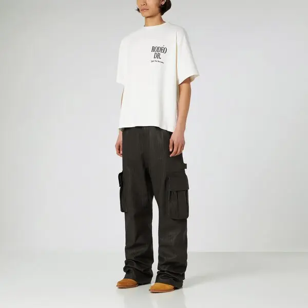 1989 STUDIO Intreccio Leather Cargo Pants