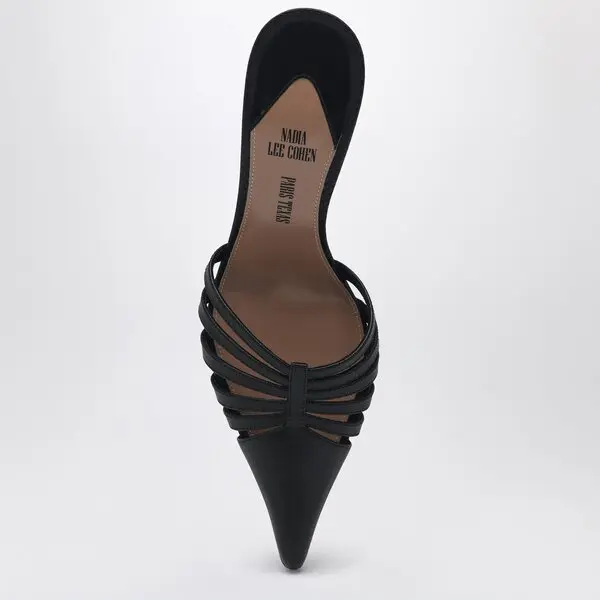 Paris Texas Leather Nadia Mules - Black
