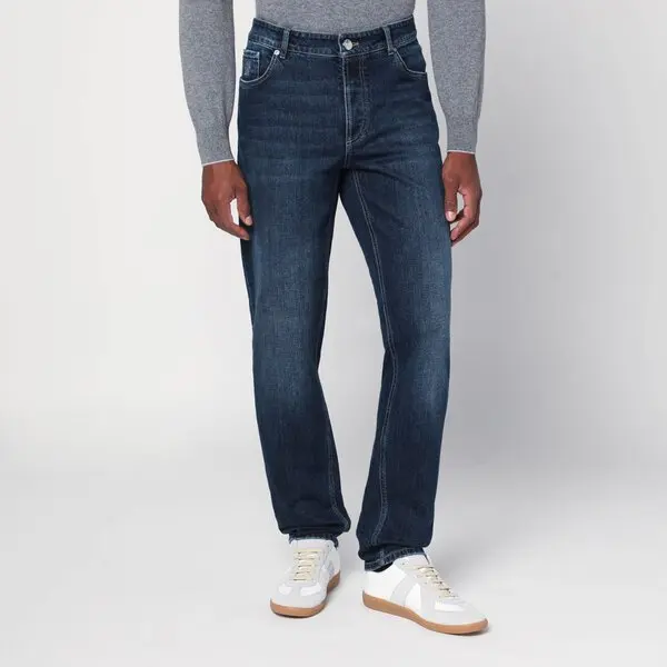 Brunello Cucinelli Washed Cotton Denim Jeans