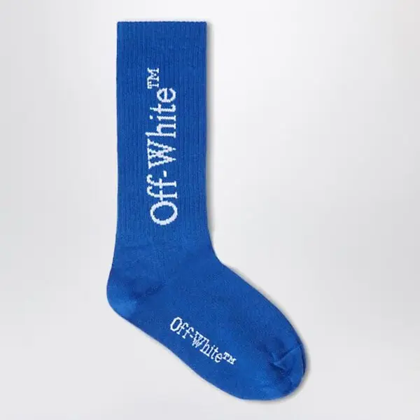 Off-White Socks With Logo - Blue