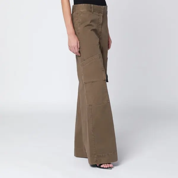 Off-White Cotton Cargo Trousers