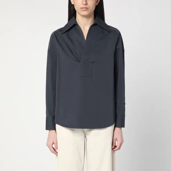 Bottega Veneta Cotton And Silk Shirt - Grey