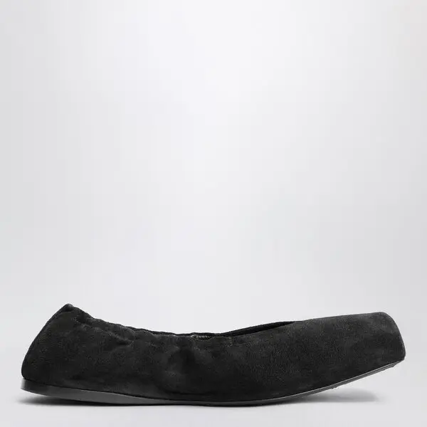 Alaïa Two-tone Ballerina With Square Toe - Black