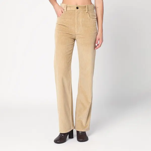 Bottega Veneta Corduroy Trousers - Beige