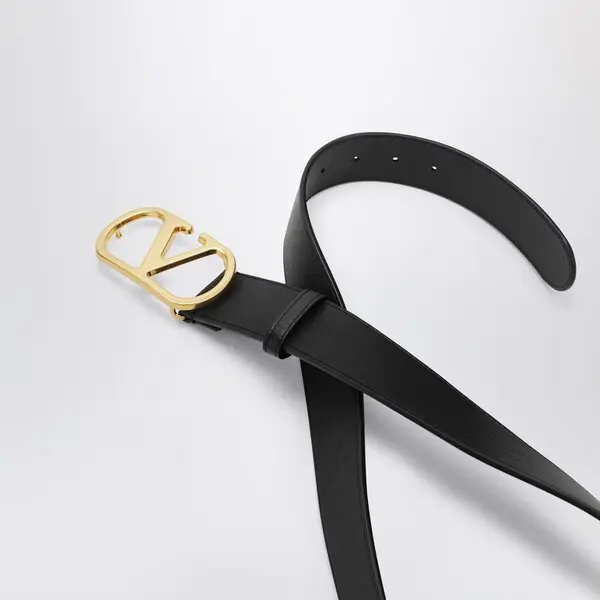 Valentino Garavani Vlogo Leather Belt