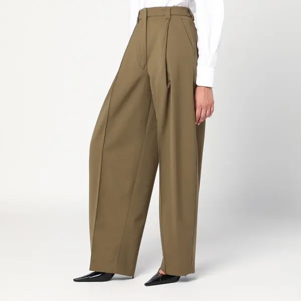 THELATEST Wide Leg Wool Blend Trousers