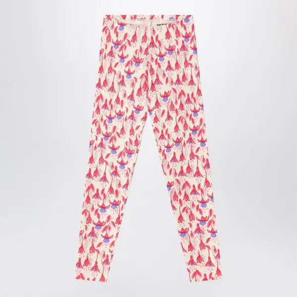 MINI RODINI Organic Cotton Printed Leggings - Red
