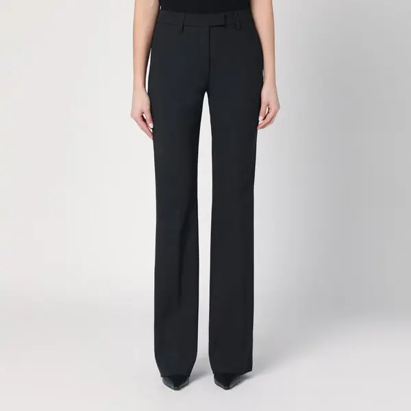 THELATEST Viscose Blend Trousers - Black