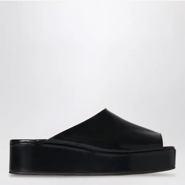 THE ROW Emi Flatform Sandals - Black