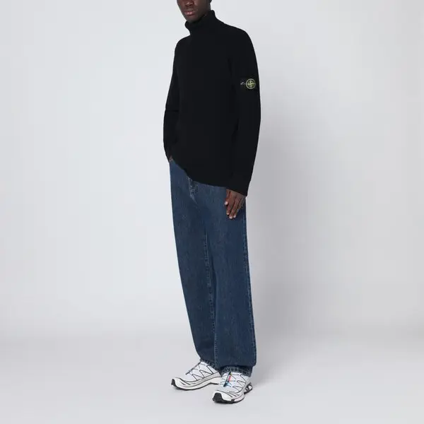 Stone Island Ribbed Turtleneck Sweater