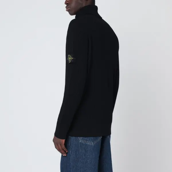Stone Island Ribbed Turtleneck Sweater