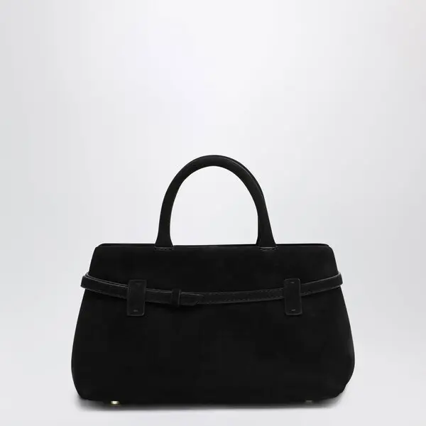 Manu Atelier Le Cambon 25 Suede Bag - Black