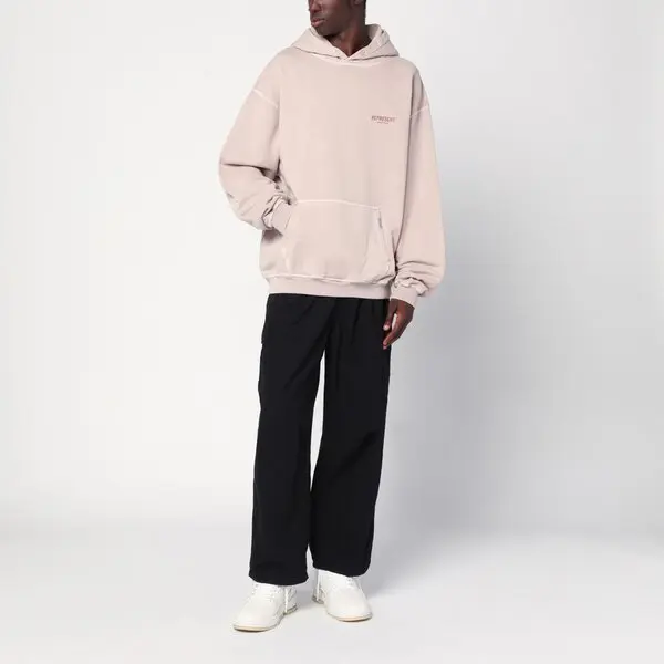 REPRESENT Oversized Hooded Sweatshirt - Pink