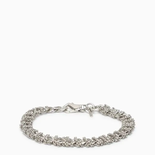 Emanuele Bicocchi Silver 925 Intricate Chain Bracelet - Metal