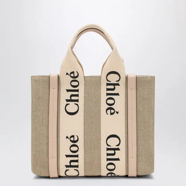 Chloé Woody Small Shopper Bag - Beige
