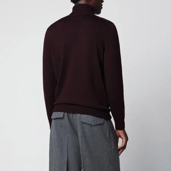 DRUMOHR Merino Wool Turtleneck Sweater - Black