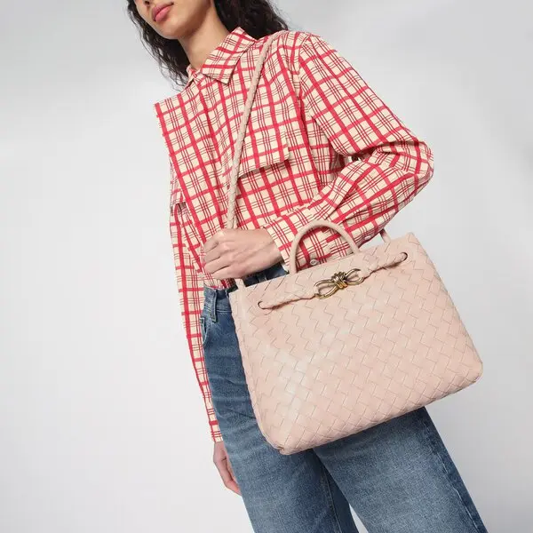 Bottega Veneta Medium Andiamo Bag - Pink