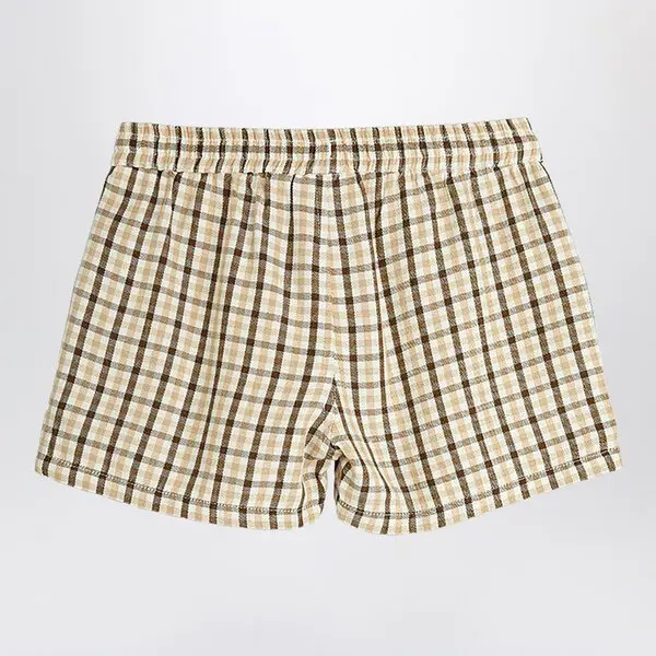 MINI RODINI Check Pattern Shorts
