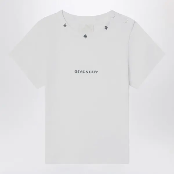 Givenchy Cotton T-shirt With Embroidered Logo - White