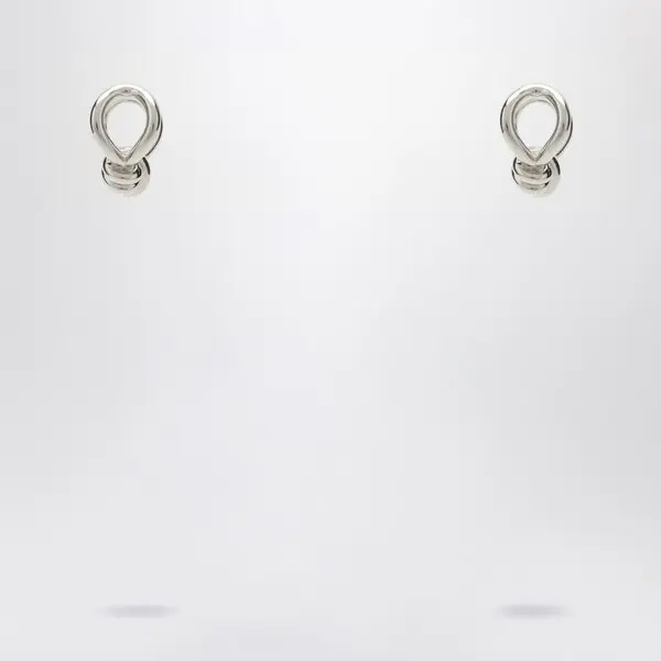 Bottega Veneta Sterling Silver Knot Earrings - Metal