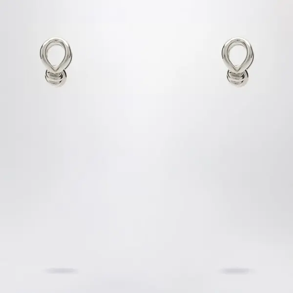 Bottega Veneta Sterling Silver Knot Earrings - Metal