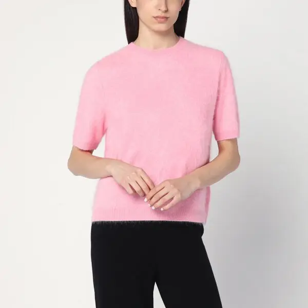 Soft Goat Brushed Cashmere Sweater - Pink
