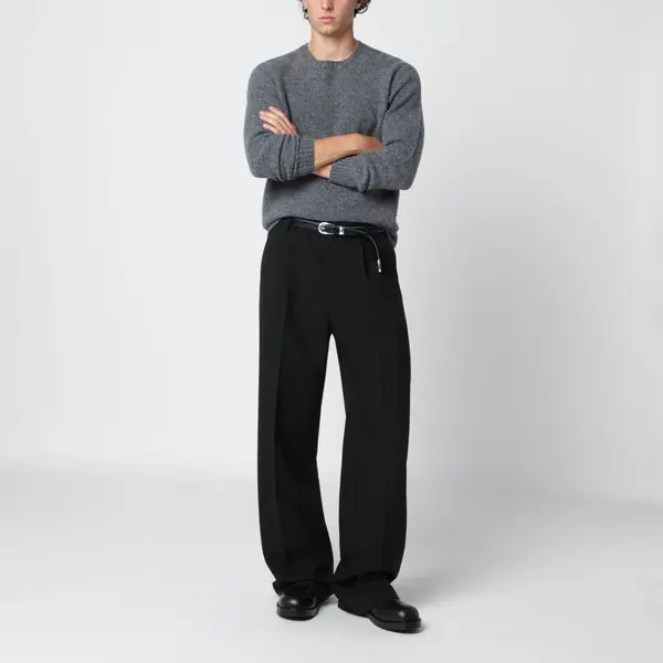 DRUMOHR Lambswool Crew Neck Sweater - Grey