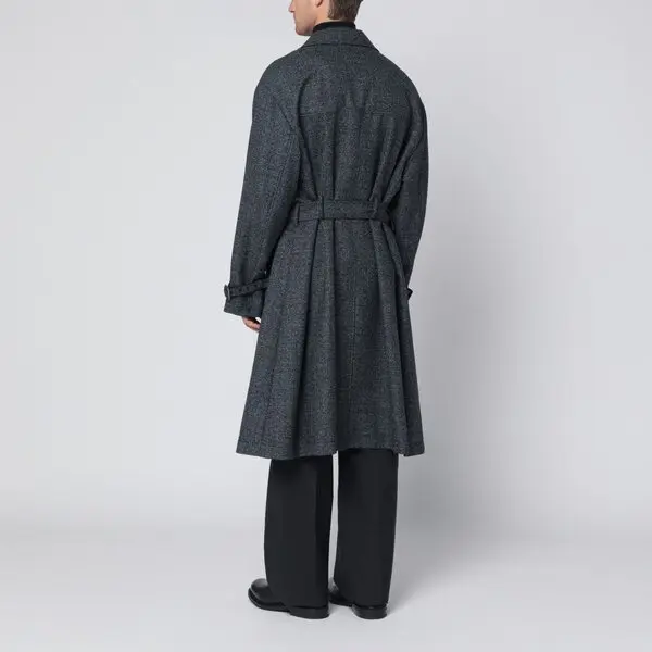 Dolce & Gabbana Wool Double-breasted Overcoat - Multicolor
