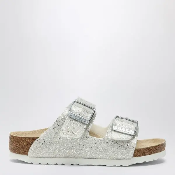 BIRKENSTOCK Arizona Cosmic Sparkle Slides - White