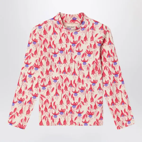 MINI RODINI Patterned Organic Cotton Blouse