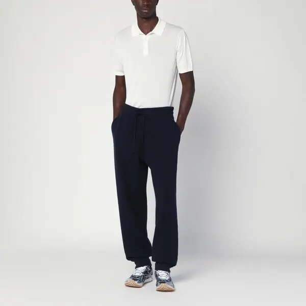 Burberry Navy Cashmere-blend Jogging Pants