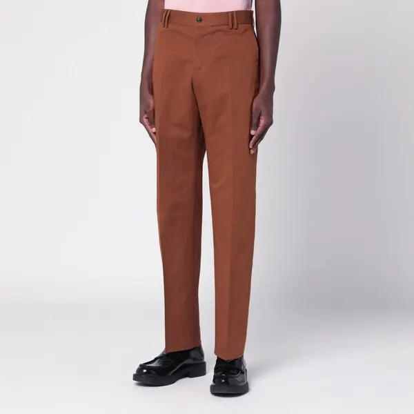 PT TORINO Cotton And Linen Trousers