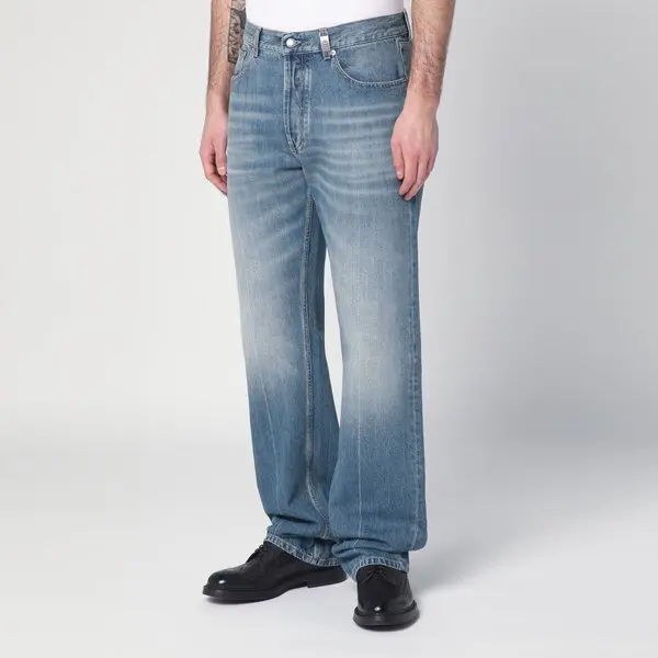 Alexander McQueen Faded Jeans - Blue