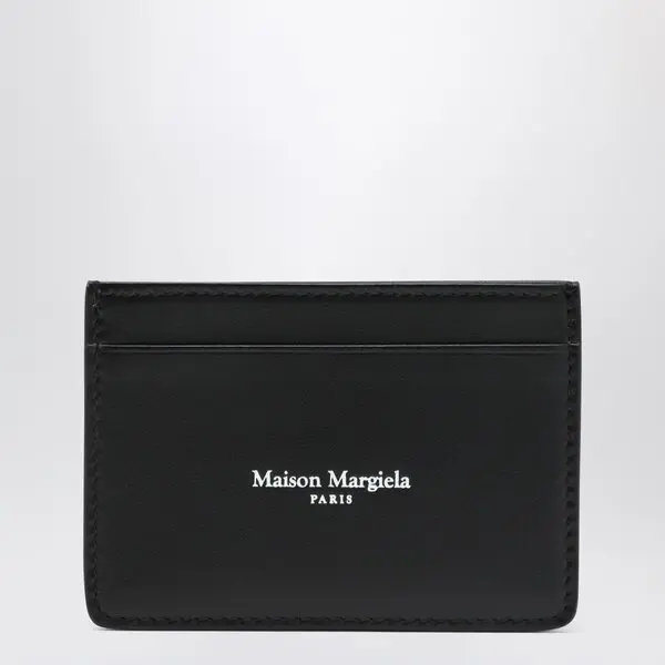 MAISON MARGIELA Leather Cardholder With Logo - Black