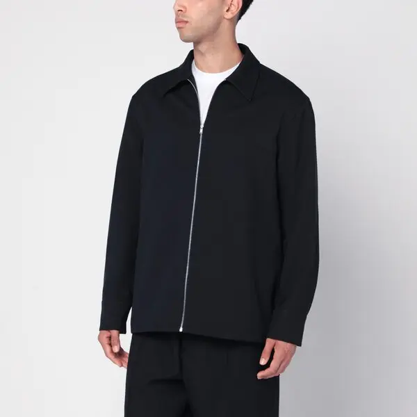 JIL SANDER Lightweight Technical Gabardine Jacket - Blue