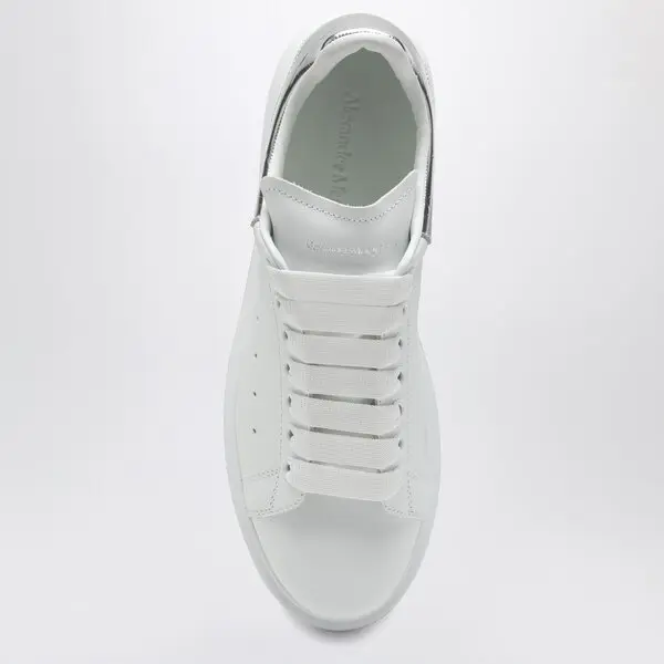 Alexander McQueen Oversized Sneakers With Croc-effect Heel - White