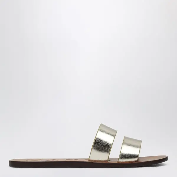 Manebí Leather Strap Sandals - Metal