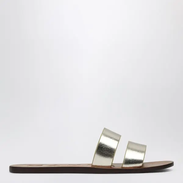 Manebí Leather Strap Sandals - Metal