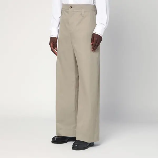 Alexander McQueen Cotton Gabardine Chino Pants