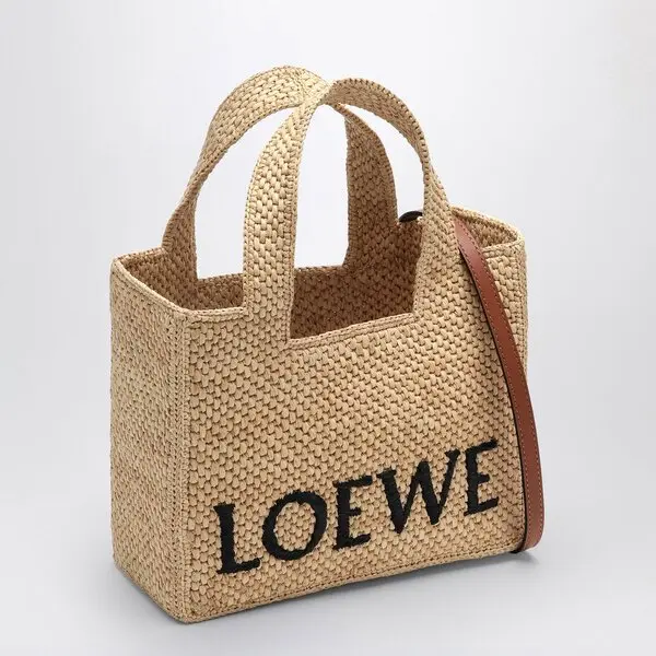 Loewe Small Raffia Tote Bag