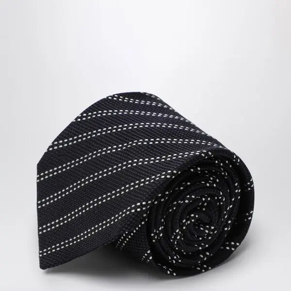 Destin Striped Neck Tie - Blue