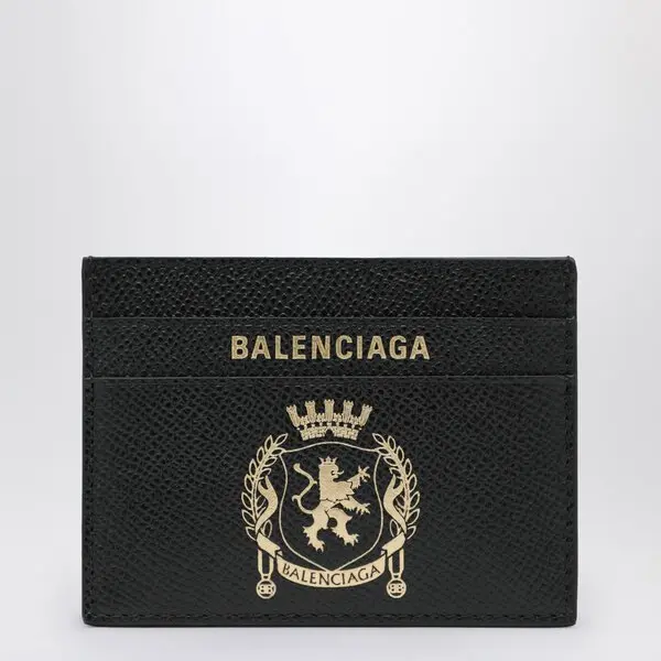 Balenciaga Leather Passport Holder - Black
