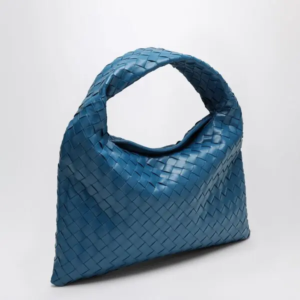 Bottega Veneta Small Intrecciato Hop Bag - Blue